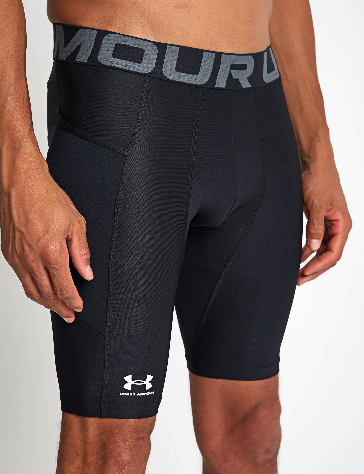 Under Armour | HeatGear Armour Long Shorts - Black | The Sports Edit